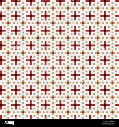 Abstract Cross Pattern Dotted Generative Computational Art Illustration