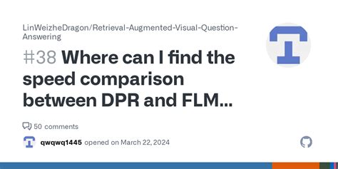 Where Can I Find The Speed Comparison Between Dpr And Flmr Preflmr · Issue 38
