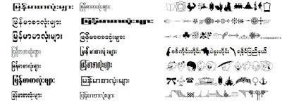 Myanmar Font Style