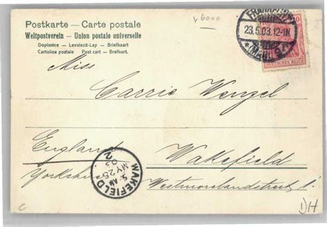 Postkarte Carte Postale Frankfurt Main Wettstreit Männergesangvereine x