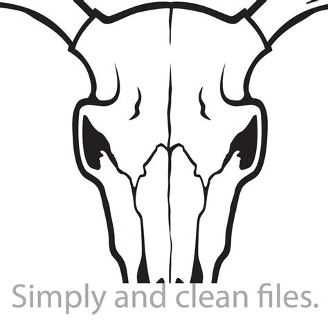 Deer Skull With Antlers Horns Cut Files For Cricut Clip Etsy