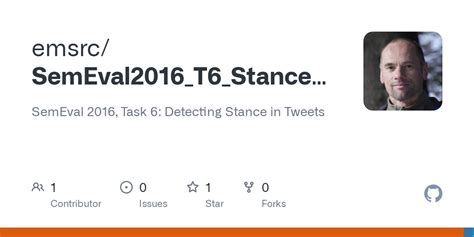 Github Emsrcsemeval2016t6stancedetection Semeval 2016 Task 6