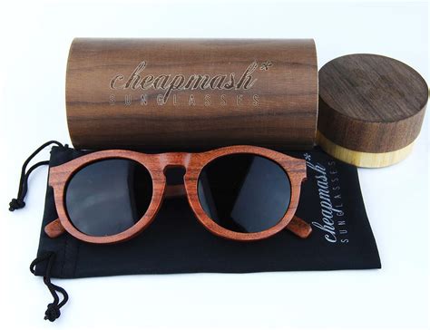Onyx Wooden Sunglasses Handmade Design With Polarized Lenses
