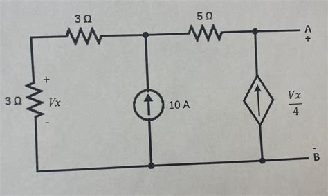 Solved Find The Thevenin Equivalent Circuit At Ab Chegg