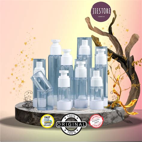 Jual Botol Airless PUMP Lotion Serum Travel Size Refillable Bottle