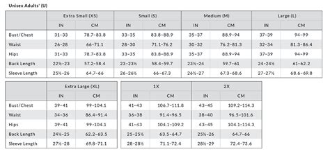Costume Sizing Information For Dance Teachers