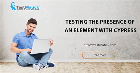testing the presence of an element with cypress testmatick