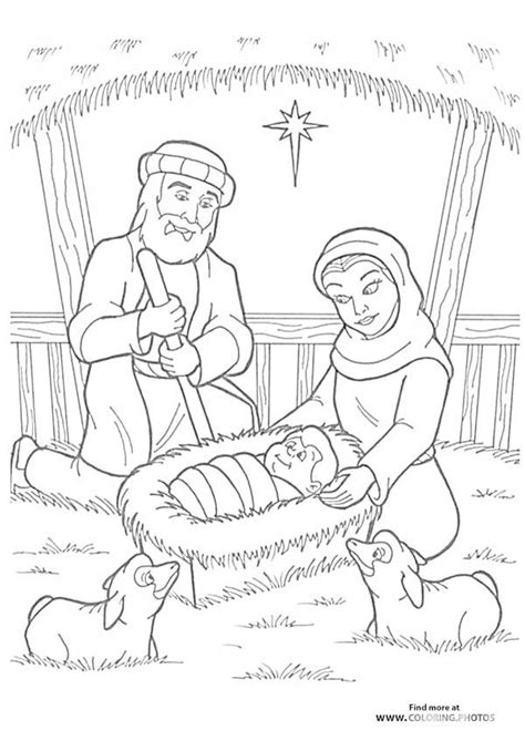 Раскраски рождение Христа 15 раскрасок скачать или распечатать бесплатно