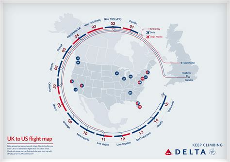 Uk To Us Flight Map On Behance Flight Map Map Las Vegas Map