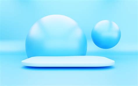 빈 파란색 연단 추상 적 최소화 배경의 3d 렌더링 광고 디자인 화장품 광고 쇼 기술 식품 배너 크림 패션 아이 고급 스러움을