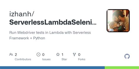 GitHub Izhanh ServerlessLambdaSelenium Run Webdriver Tests In Lambda With Serverless