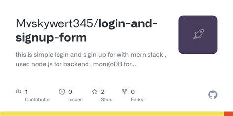 Github Mvskywert345login And Signup Form This Is Simple Login And