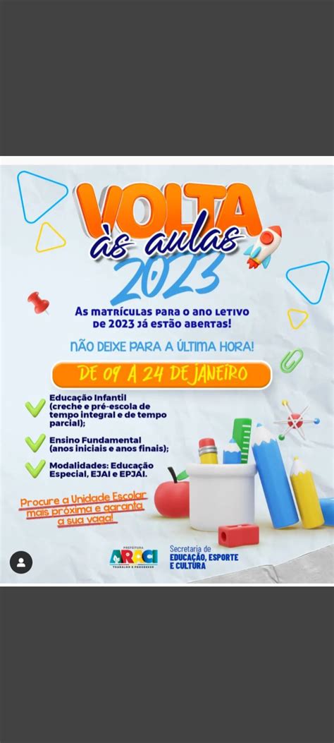 Matrículas Abertas Na Rede Municipal