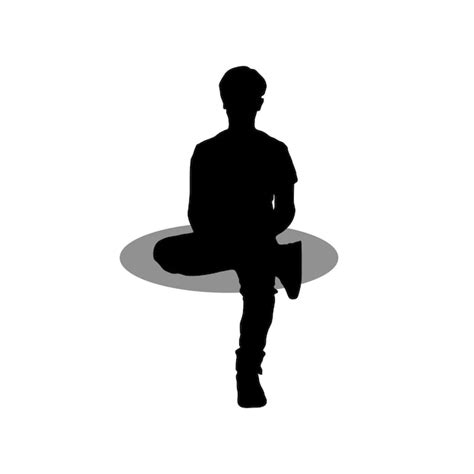 Premium Vector Boy Sitting Stock Vector Illustration