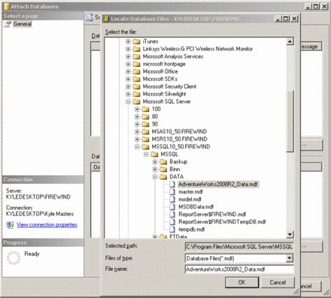 Creating And Importing Databases Sql Server 2008r2 The Sql School