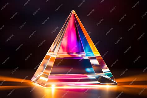 premium photo beautiful prism light deflection