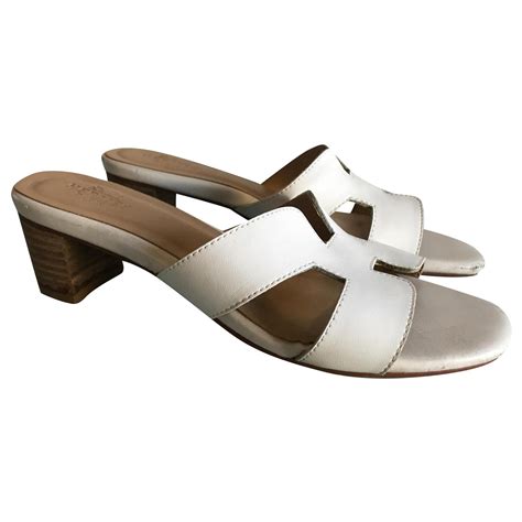 Hermès Oran Weiß Leder ref 173980 Joli Closet