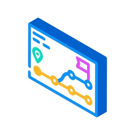 Route Scheme Isometric Icon Vector Illustration 17544290 Vector Art At Vecteezy