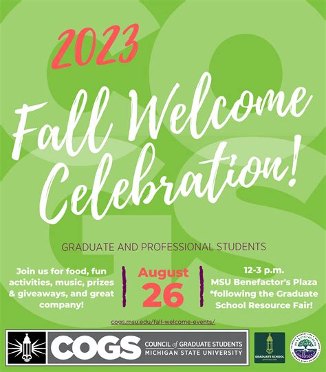 COGS Fall Welcome Celebration Office Of Research And Innovation