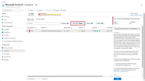 Microsoft Sentinel에서 다단계 공격 검색fusion 규칙 구성 Microsoft Learn