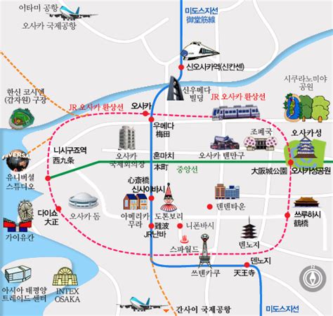 일본여행 오사카 오사카 지도 도톤보리 등 네이버 블로그