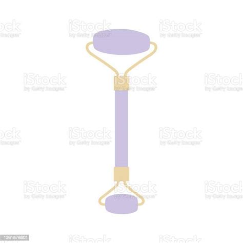 얼굴 마사지 도구 스킨 케어 루틴 석영과 옥 얼굴 롤러와 구아 샤 스크레이퍼 뷰티 의식 개념 벡터 격리 된 그림 아이콘 세트 0