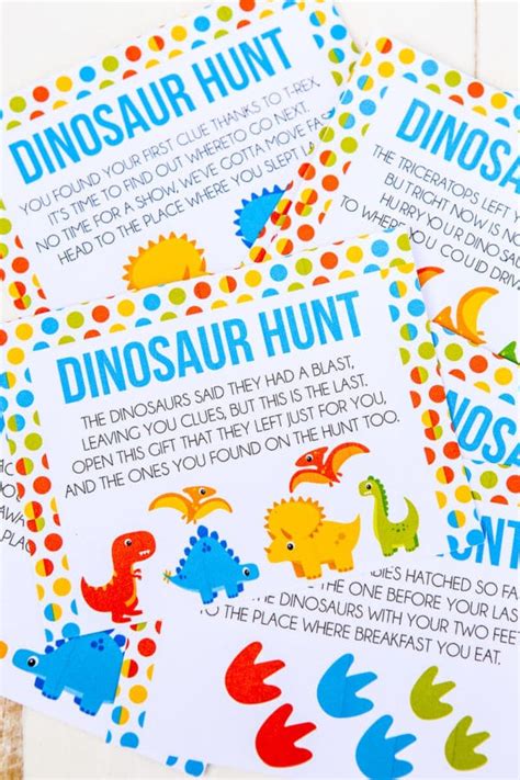 Printable Dinosaur Party Game And Scavenger Hunt Play Party Plan
