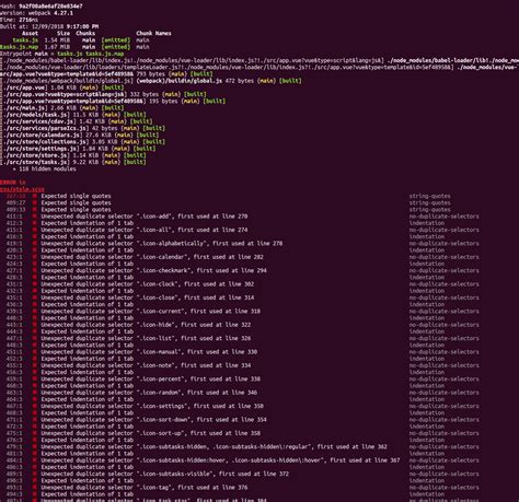 Errors In Vue Branch Issue 222 Nextcloud Tasks GitHub