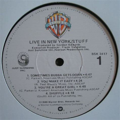 Stuff Live In New York 中古レコード中古CDのDISK MARKET 中古盤 廃盤 レア盤