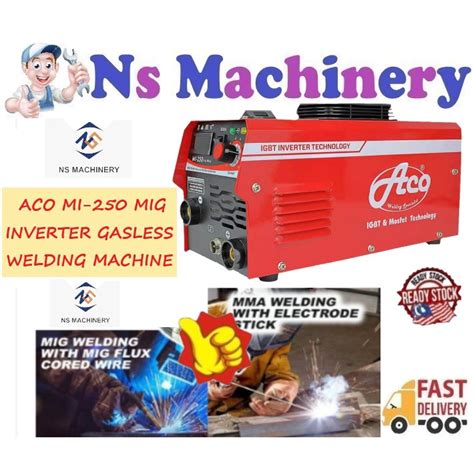 Aco Mi Mig Inverter Gasless Welding Machine Aco Mig Machine Shopee