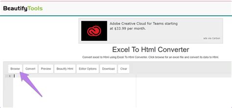 Excel Sheet Html