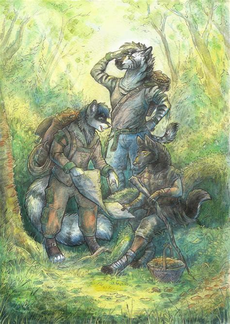 Mushroom Pickers By Taski Guru On Deviantart