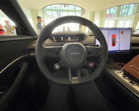 小米 Xiaomi 小米汽车 小米su7方向盘 中控台 罐头图库