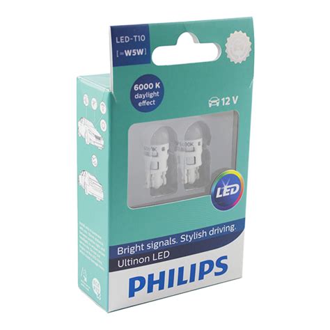 Светодиодные лампы Philips Ultinon LED T10 W5W 6000K купить в Ростове ...