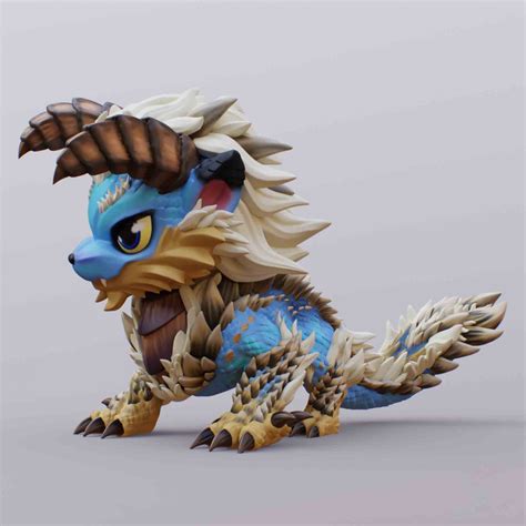 【雷狼龙3d打印模型】3d打印模型下载3d打印模型库 Enjoying3d模型网