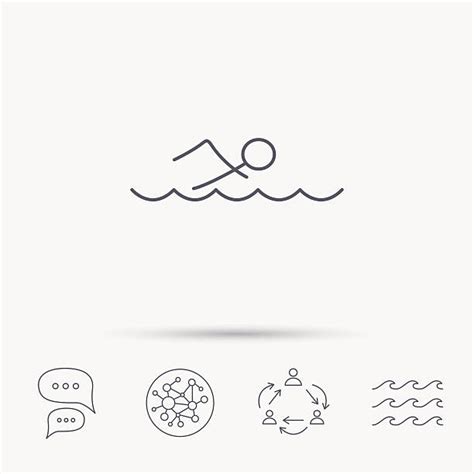 平泳ぎ 海 イラスト素材 Istock