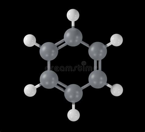 Ai Generated Illustration Of Molecular Structure On A Black Background