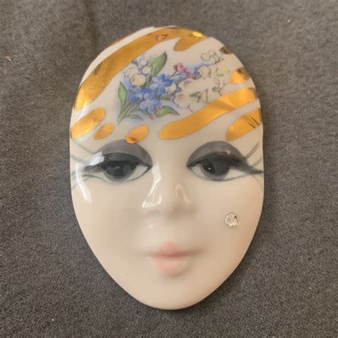 Vintage Gabriella S Art Deco Porcelain Womens Fa Gem