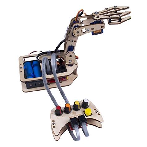 Sunfounder Robotic Arm Diy Robot Kit Arduino4 Axis Wooden Mental Servo