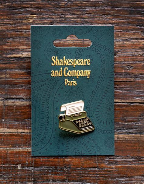 The Typewriter Pin Shakespeare Company