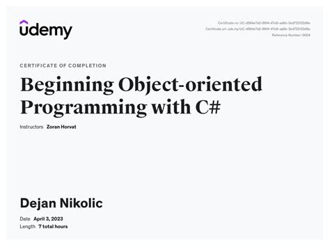 Dejan Nikolic On Linkedin Udemy Course Completion Certificate