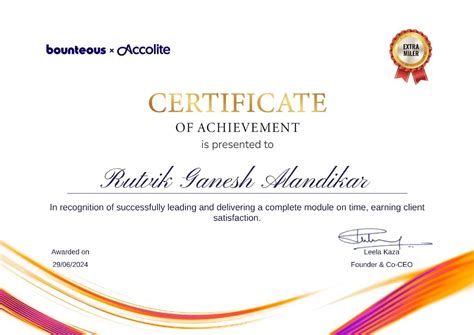 Rutvik Alandikar On Linkedin Thrilled To Share A Recent Achievement 🌟