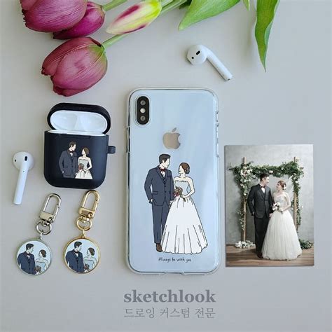 Sketchlook97 고객님이 사진을 주시면 사진 속 인물을 드로잉 작가님이 그린 후 폰케이스