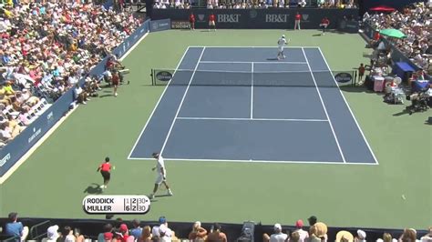 Andy Roddick Vs Gilles Muller Atlanta Final 2012 Highlights Hd Youtube