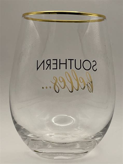 Southern Belles Stemless Wineglass Cupofmood