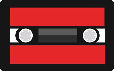 Cassete Tape Illustration Vector On White Background 13607983 Vector