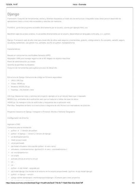 Django Framework Pdf