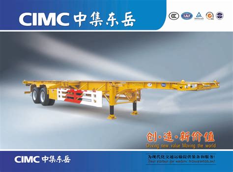 Cimc 2 Axles 140220120 Ft Container Trailer Skeleton Semi Trailer