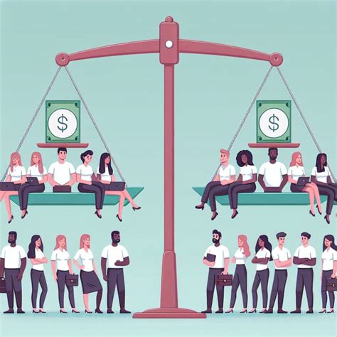 Gender Wage Gap Visuals Caucasian Vs Hispanic Pay Disparity Ai Art