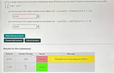 Solved If C Is A Simple Closed Curve In The Plane Enclosing